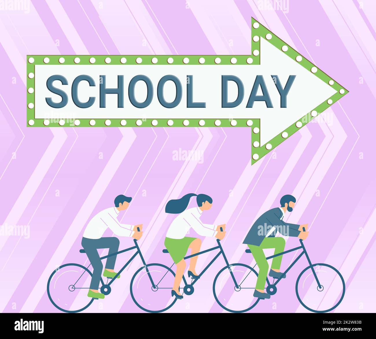 Handwriting text School Day. Word for starts from seven or eight am to ...