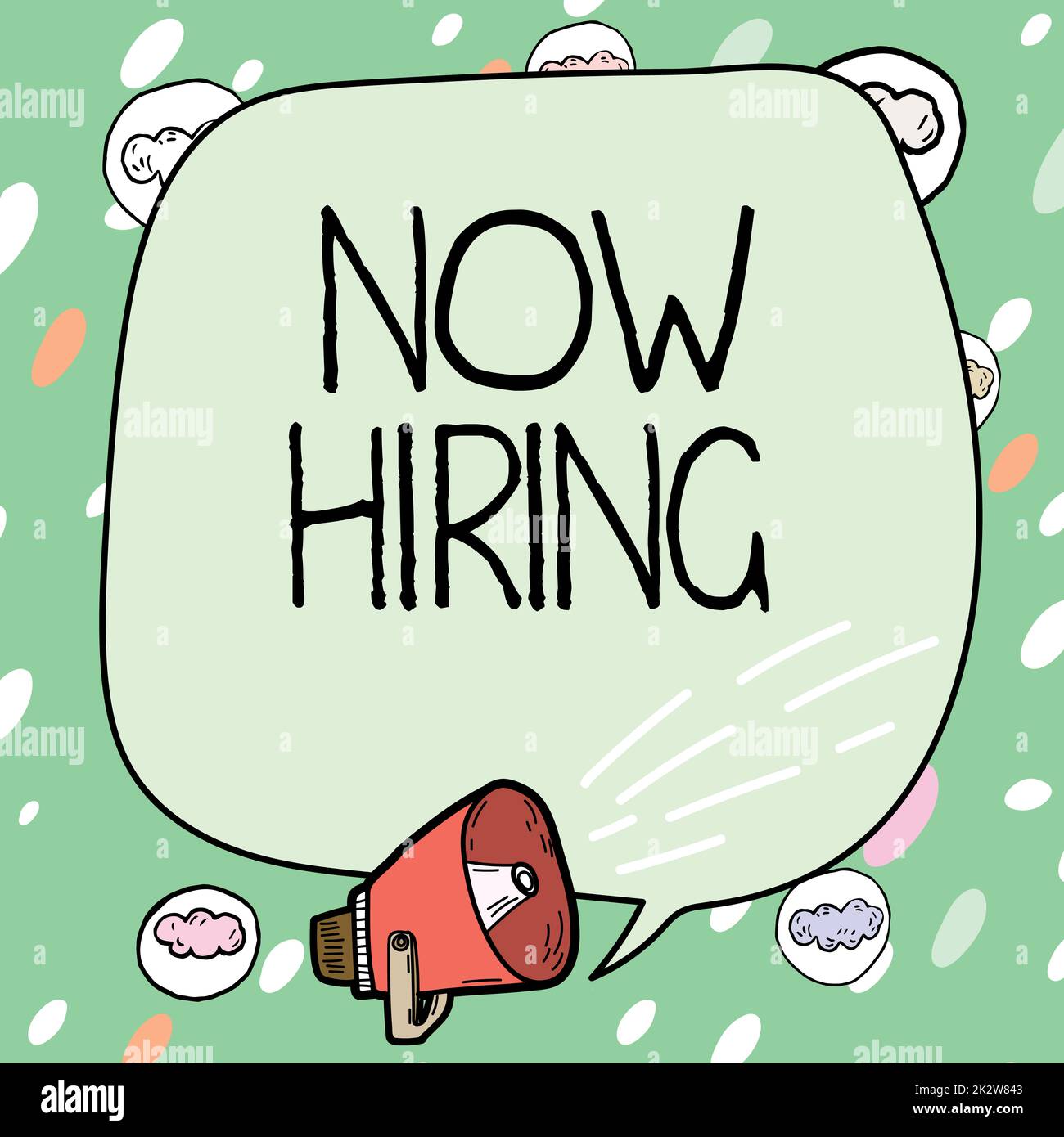 Text showing inspiration Now Hiring. Concept meaning announcing that ...
