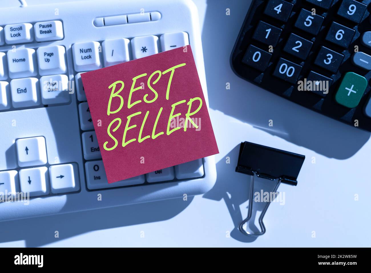 Text caption presenting Best Seller. Business idea book or other ...