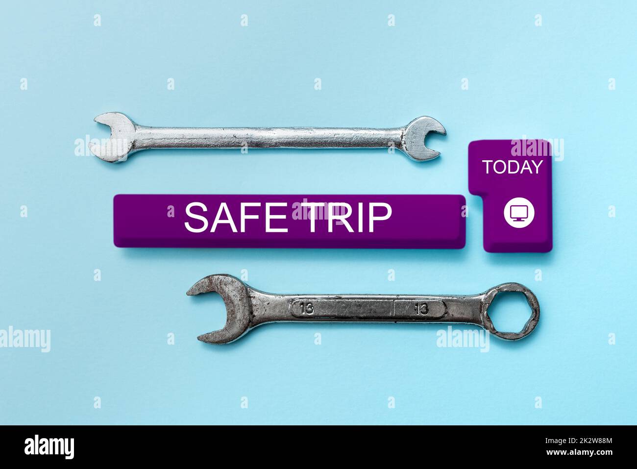 Hand writing sign Safe Trip. Word Written on wishing someone to reach ...