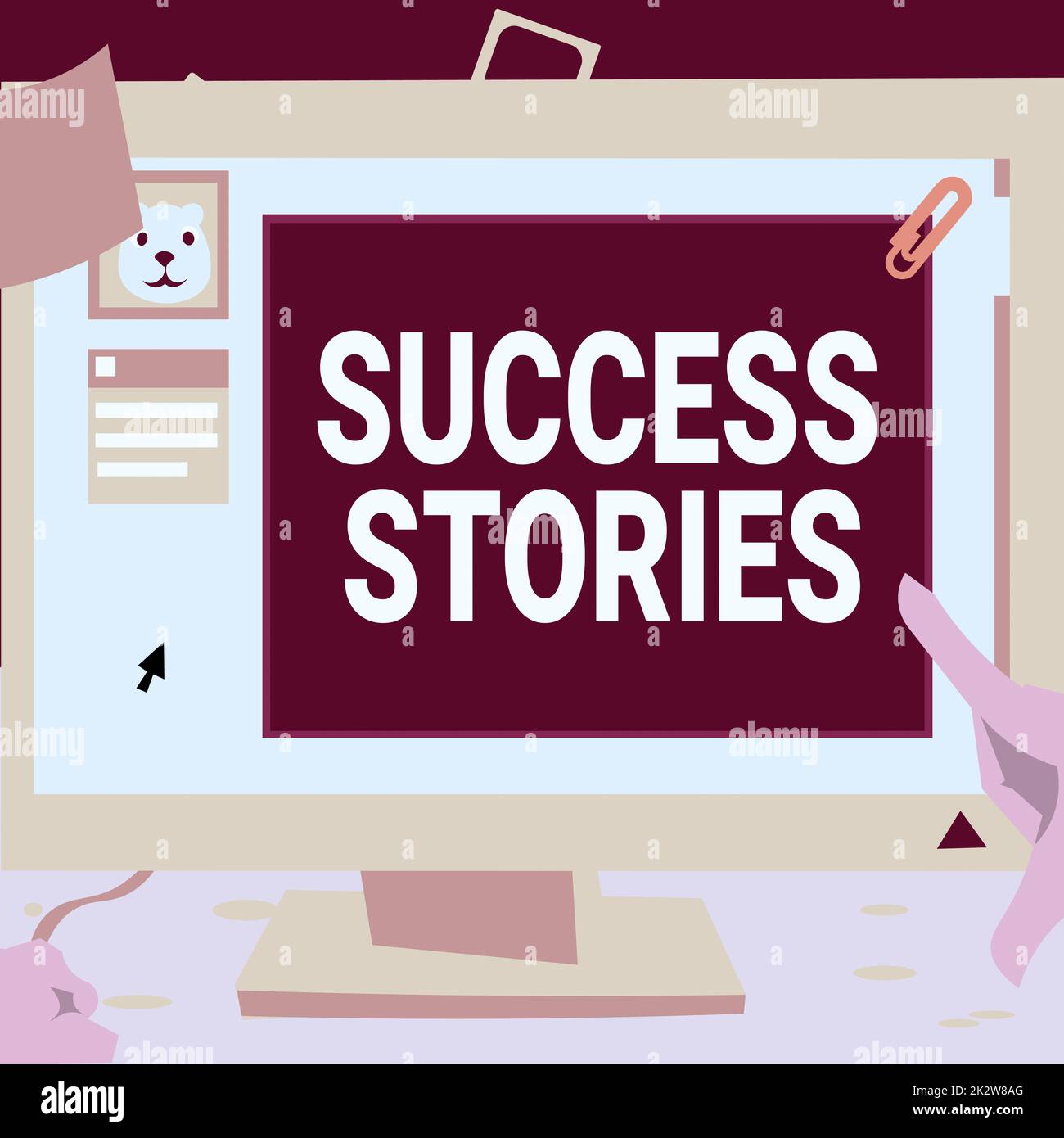 Text caption presenting Success Stories. Word Written on life of rule ...