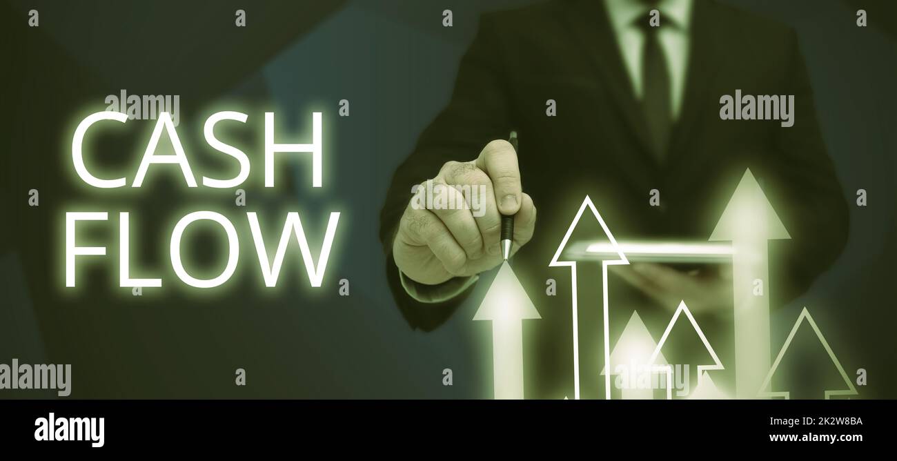 Text showing inspiration Cash Flow. Word Written on Movement of the ...