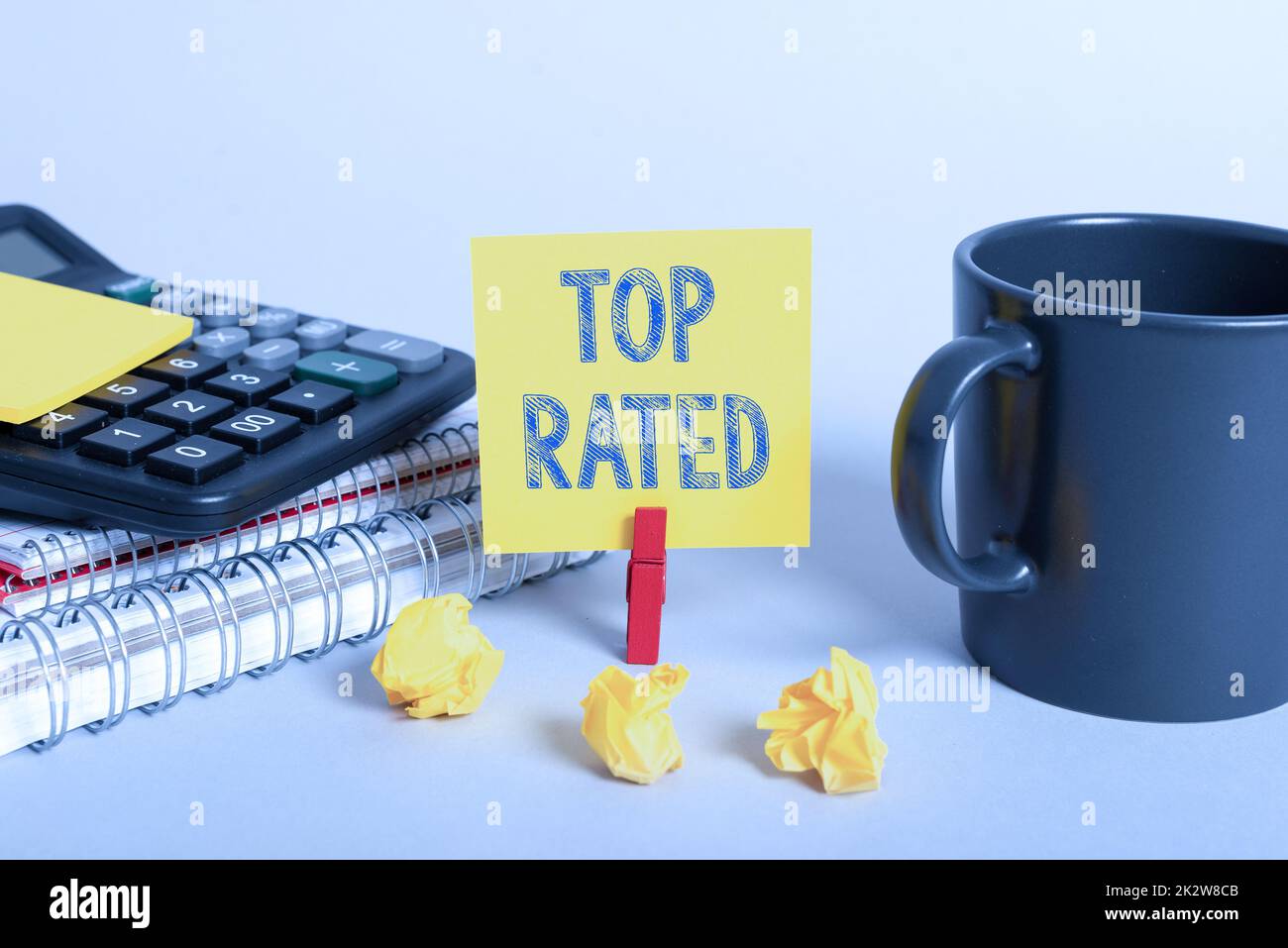 Writing displaying text Top Rated. Business showcase The high amount of ...