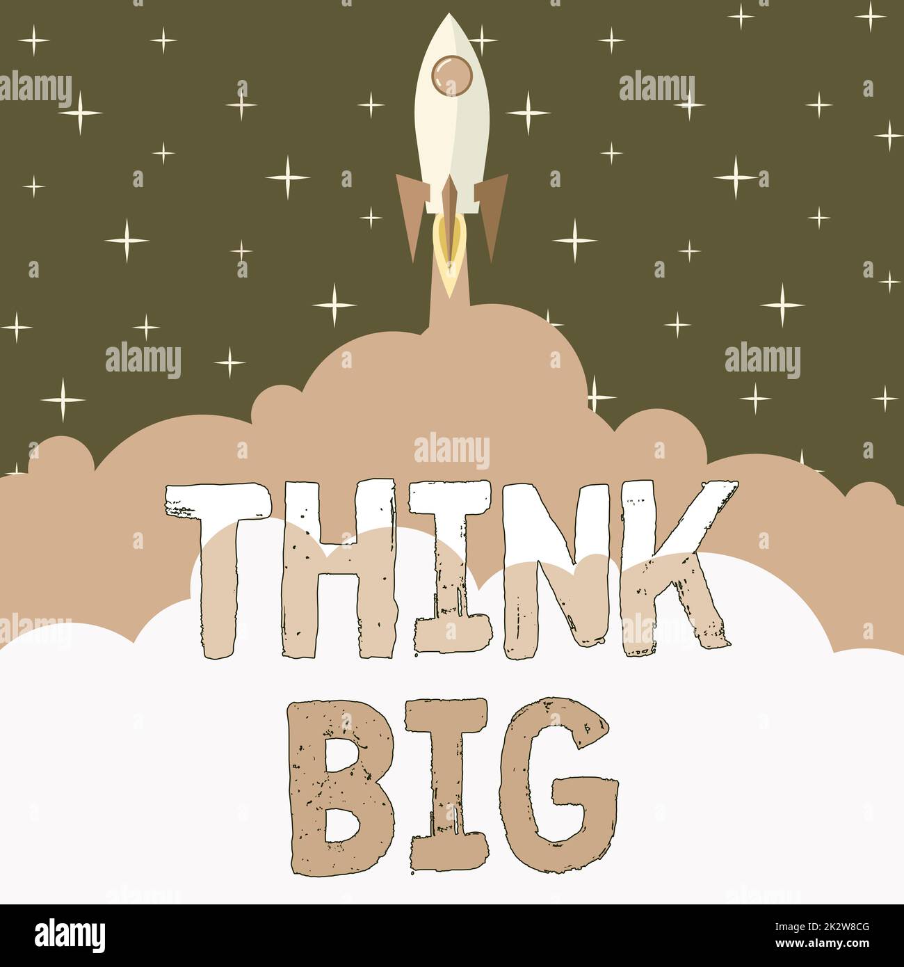 Conceptual display Think Big. Internet Concept To plan for something ...