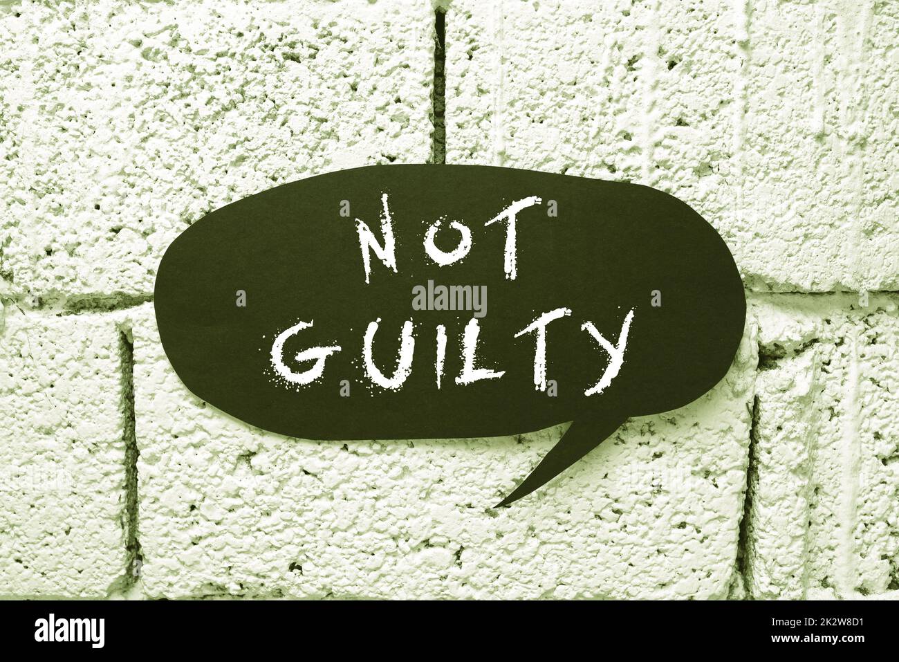 Inspiration showing sign Not Guilty. Word for someone is innocent didnt ...