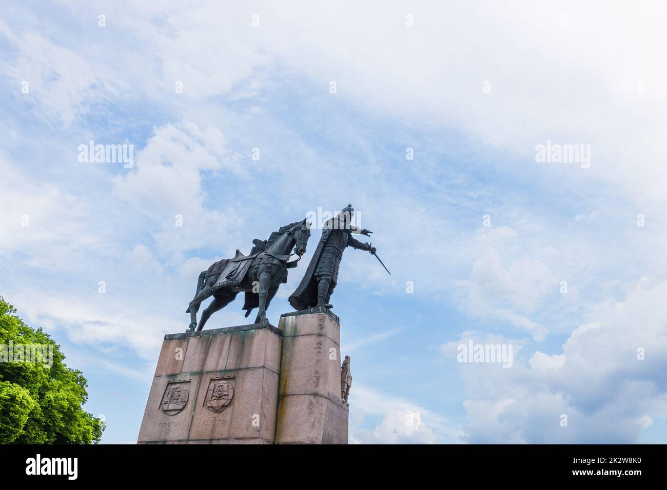 Monument to Grand Duke Gediminas in Cathedral square. Vilnius ...