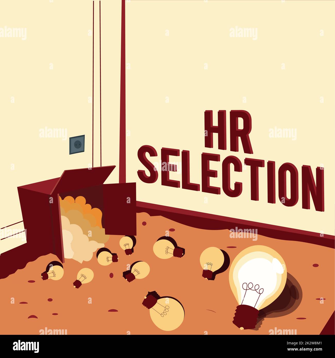 Sign displaying Hr Selection. Business approach Process and approached ...