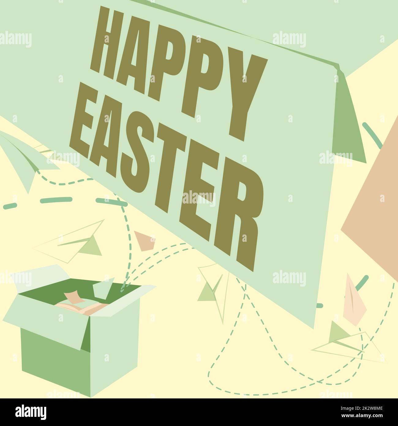 Hand writing sign Happy Easter. Business idea Christian feast ...