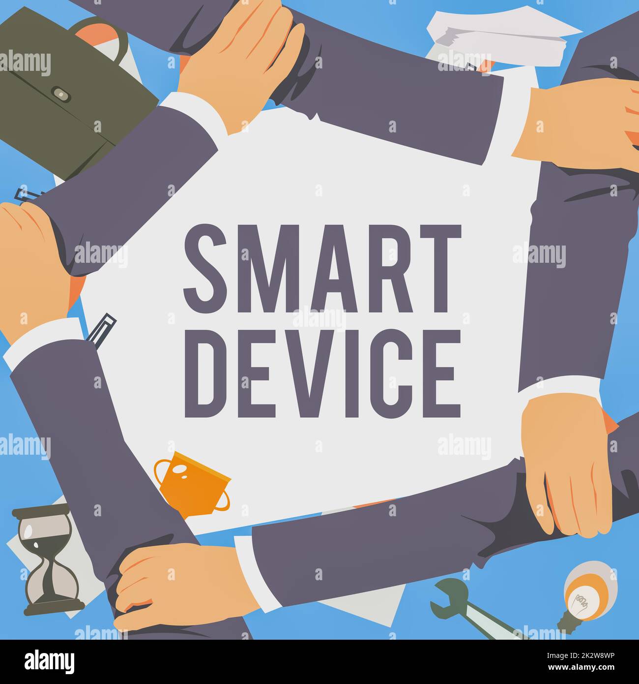 Text showing inspiration Smart Device. Word for Electronic gadget that ...