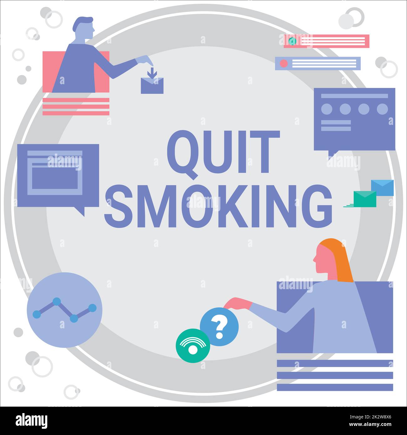 Sign displaying Quit Smoking. Word for Discontinuing or stopping the ...