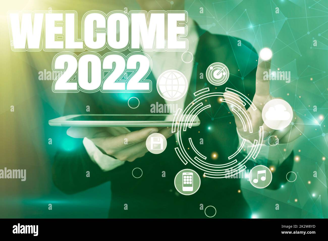 Inspiration showing sign Welcome 2022. Business idea New Year ...