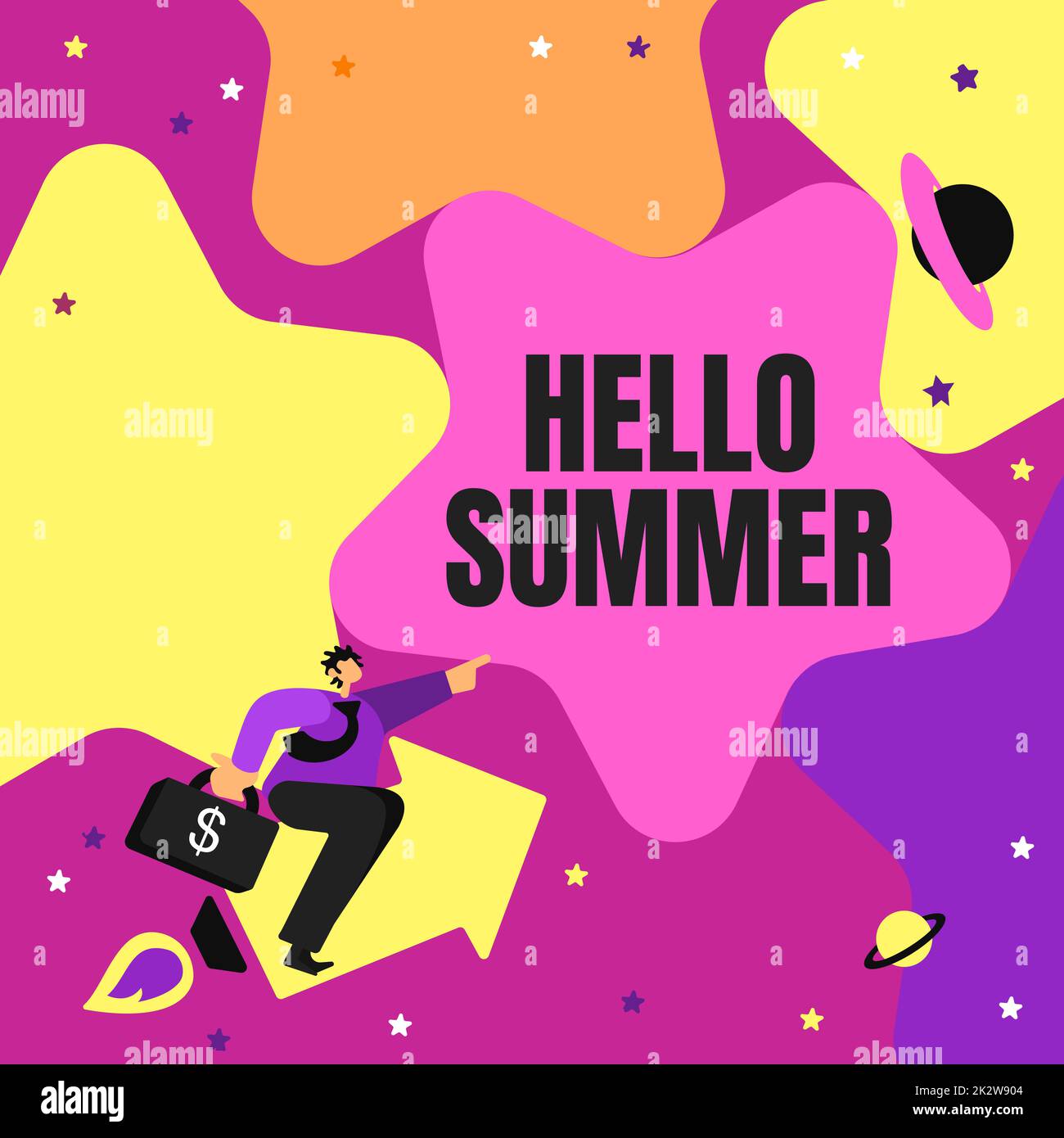 Conceptual display Hello Summer. Business approach Welcoming the ...
