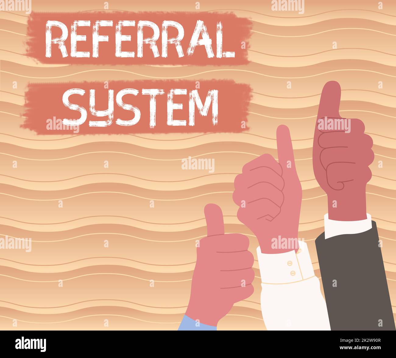 Writing displaying text Referral System. Word for sending own patient ...