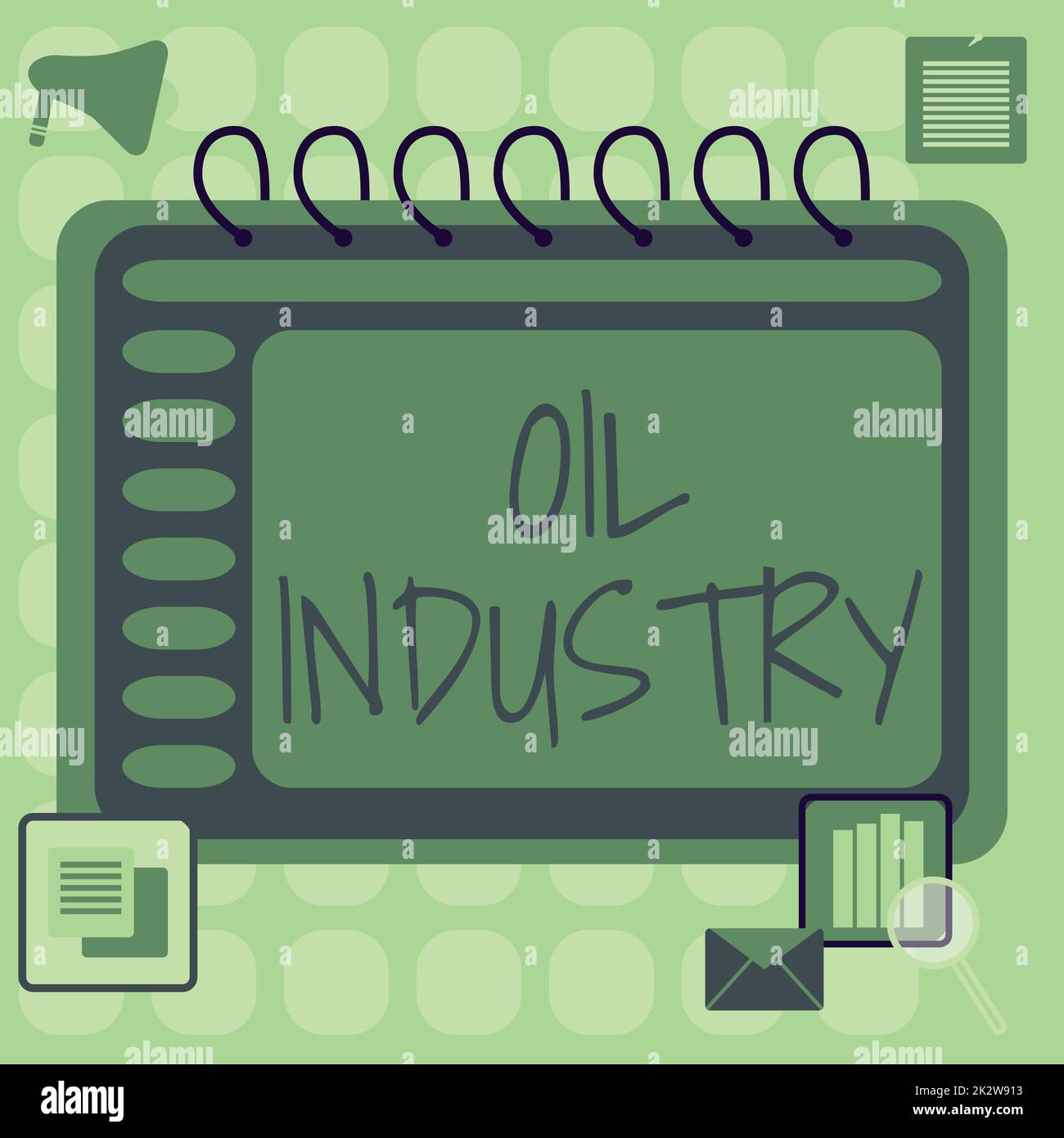 Writing displaying text Oil Industry. Concept meaning Exploration ...
