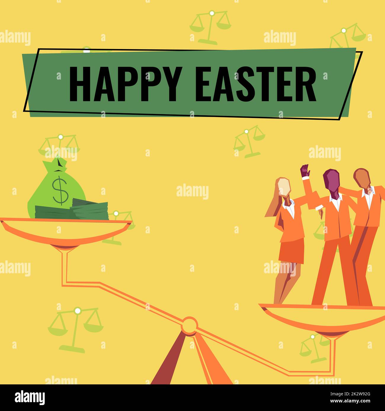 Text caption presenting Happy Easter. Business concept Christian feast ...