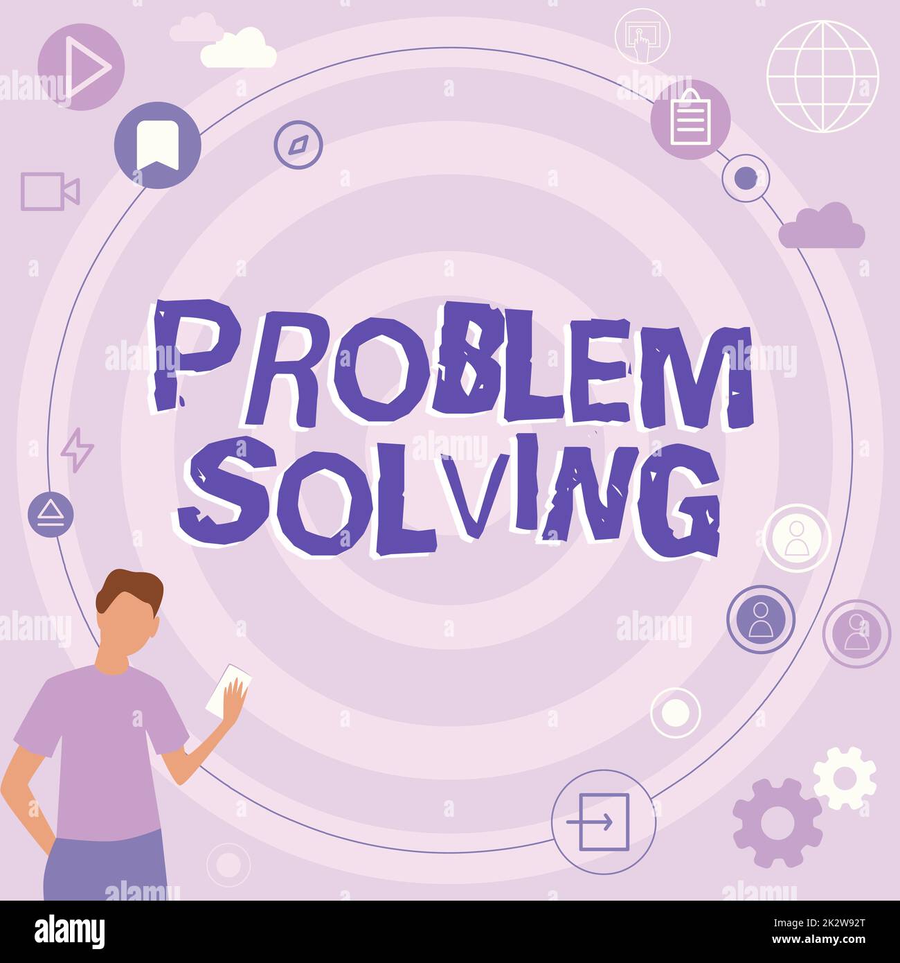 Sign displaying Problem Solving. Conceptual photo to find an answer or ...