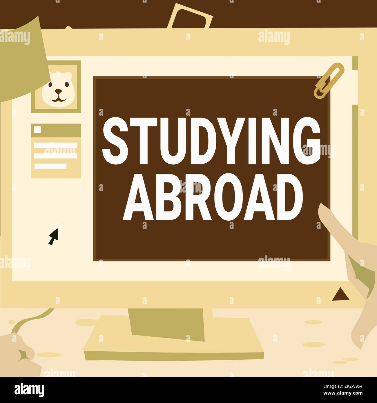 Conceptual display Studying Abroad. Conceptual photo learn outside of ...