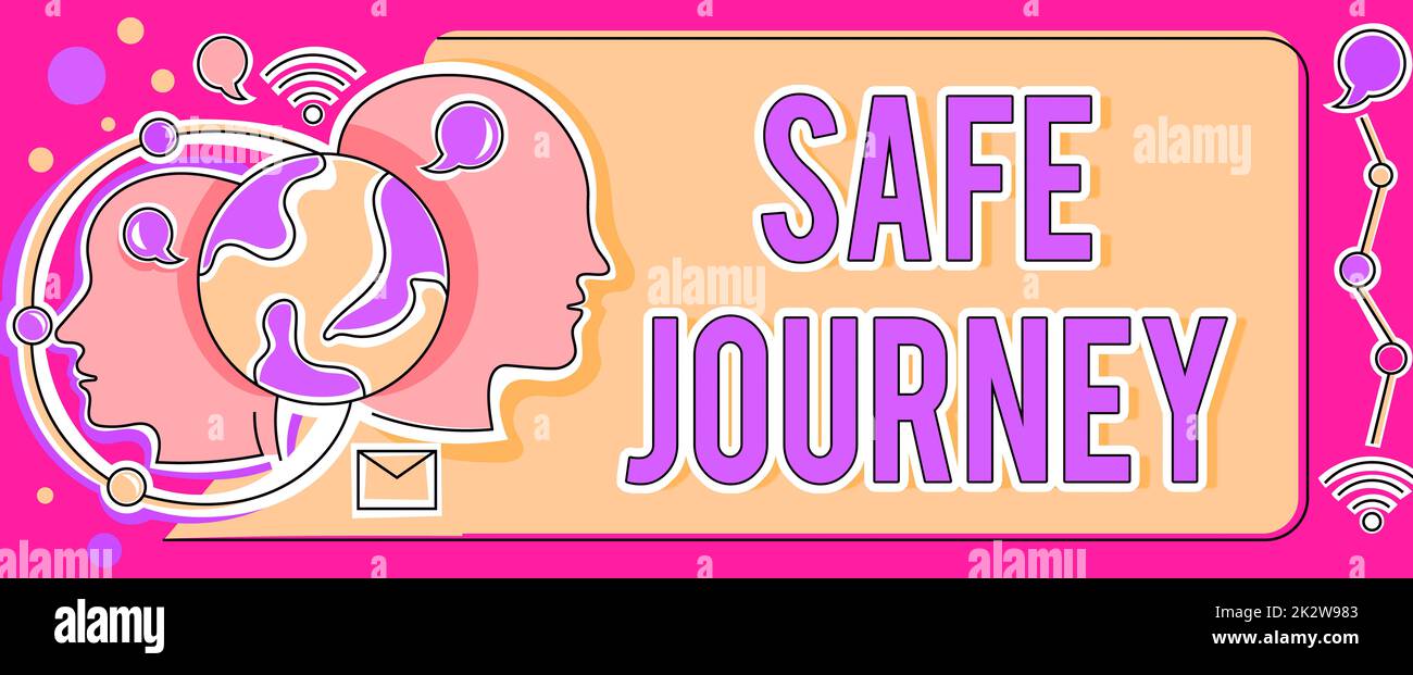 Text showing inspiration Safe Journey. Internet Concept Blessing Bid ... Text showing inspiration Safe Journey. Internet Concept Blessing Bid ...