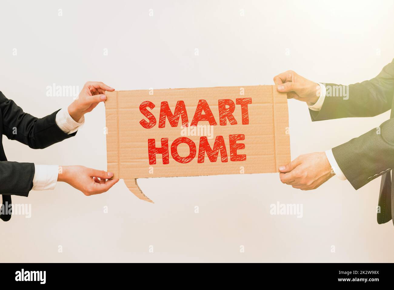 Conceptual caption Smart Home. Business approach automation system ...