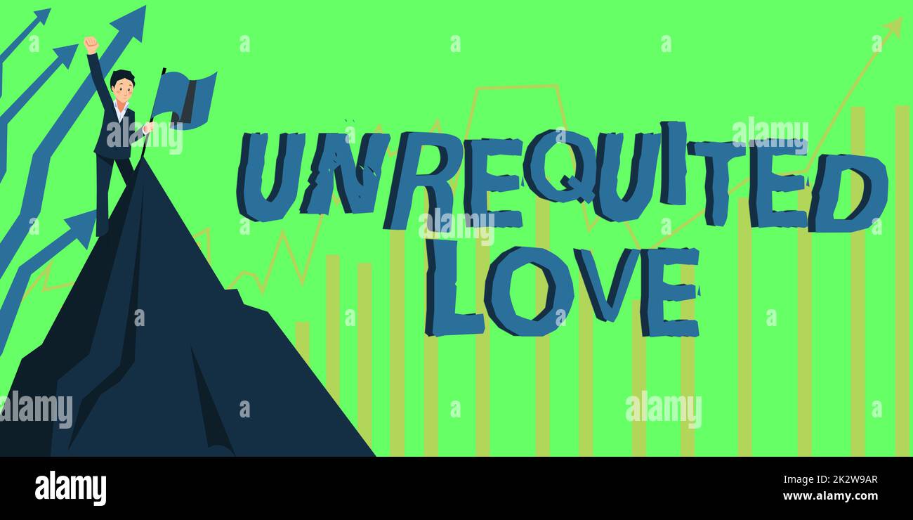 Writing displaying text Unrequited Love. Conceptual photo not openly ...