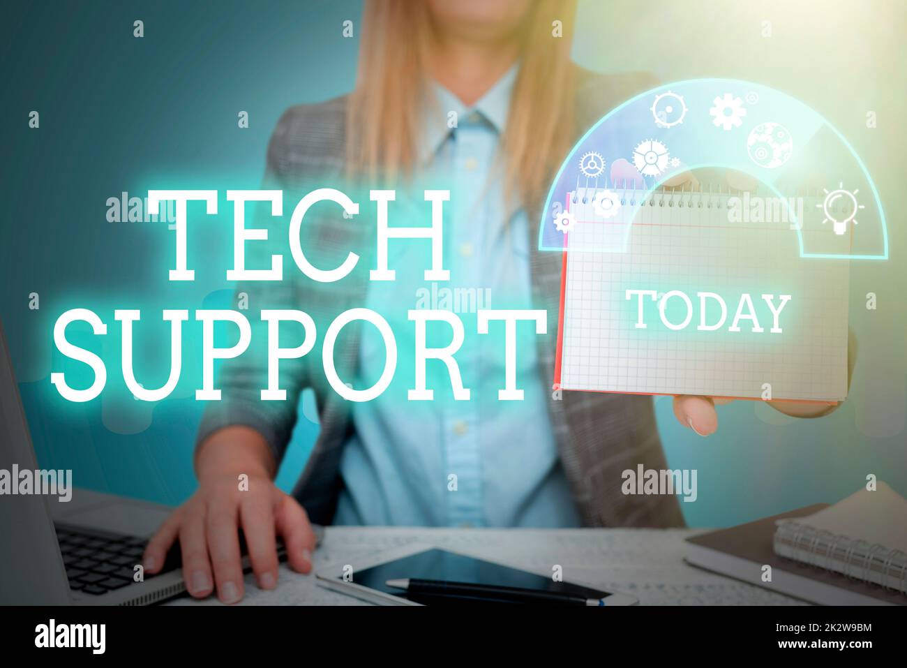 Hand writing sign Tech Support. Business idea Assisting individuals who ...