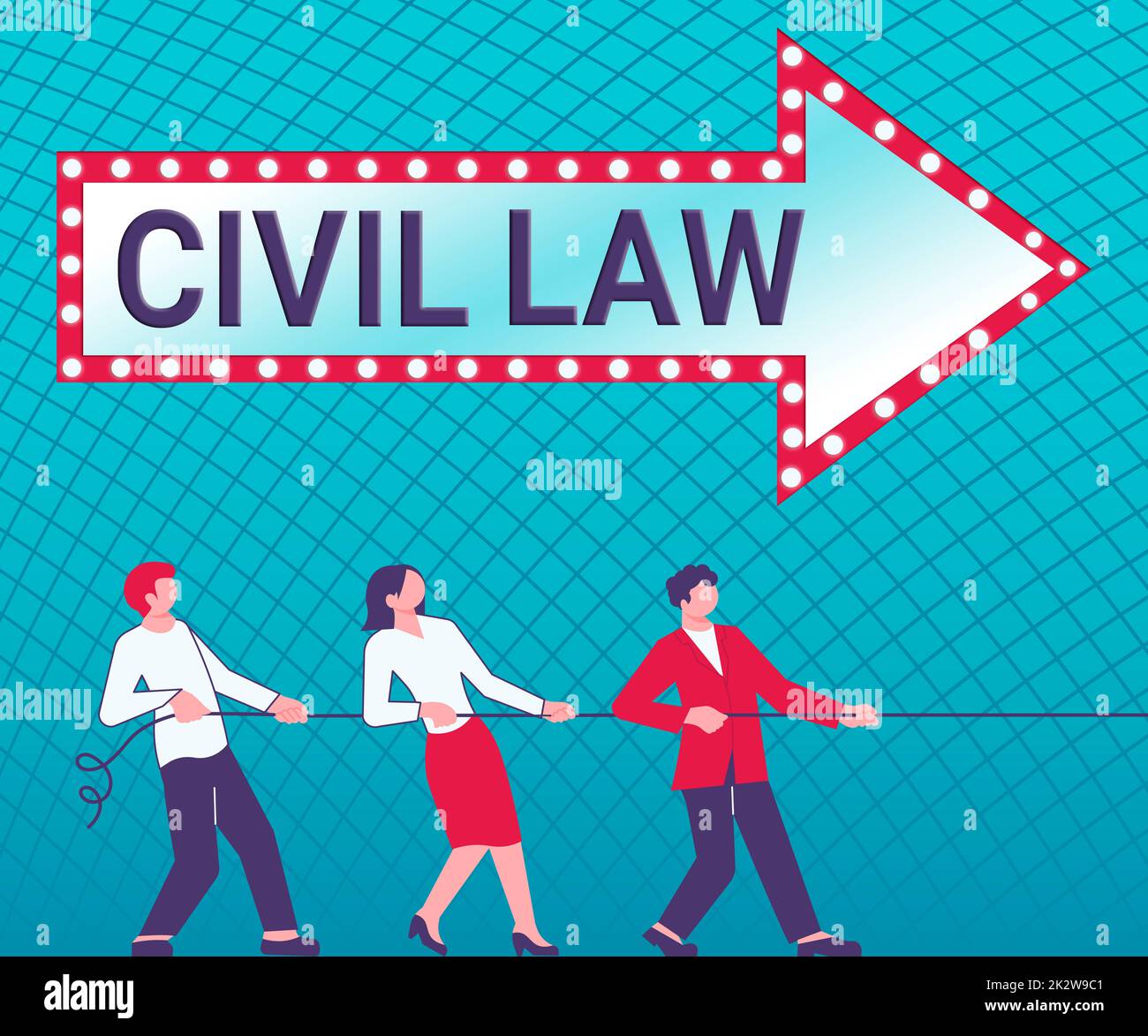 Sign displaying Civil Law. Business concept Law concerned with private ...