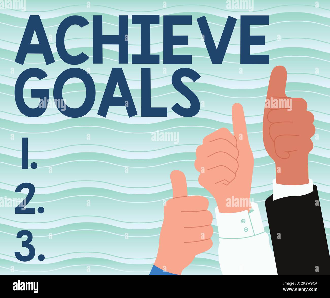 Hand writing sign Achieve Goals. Conceptual photo Results oriented ...