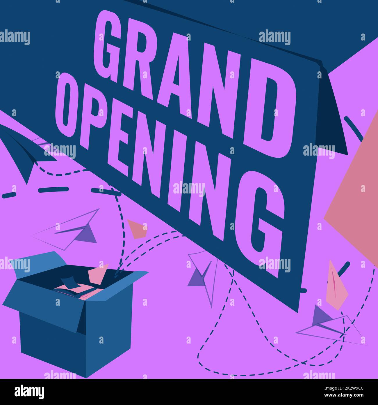 Text showing inspiration Grand Opening. Business concept Ribbon Cutting ...