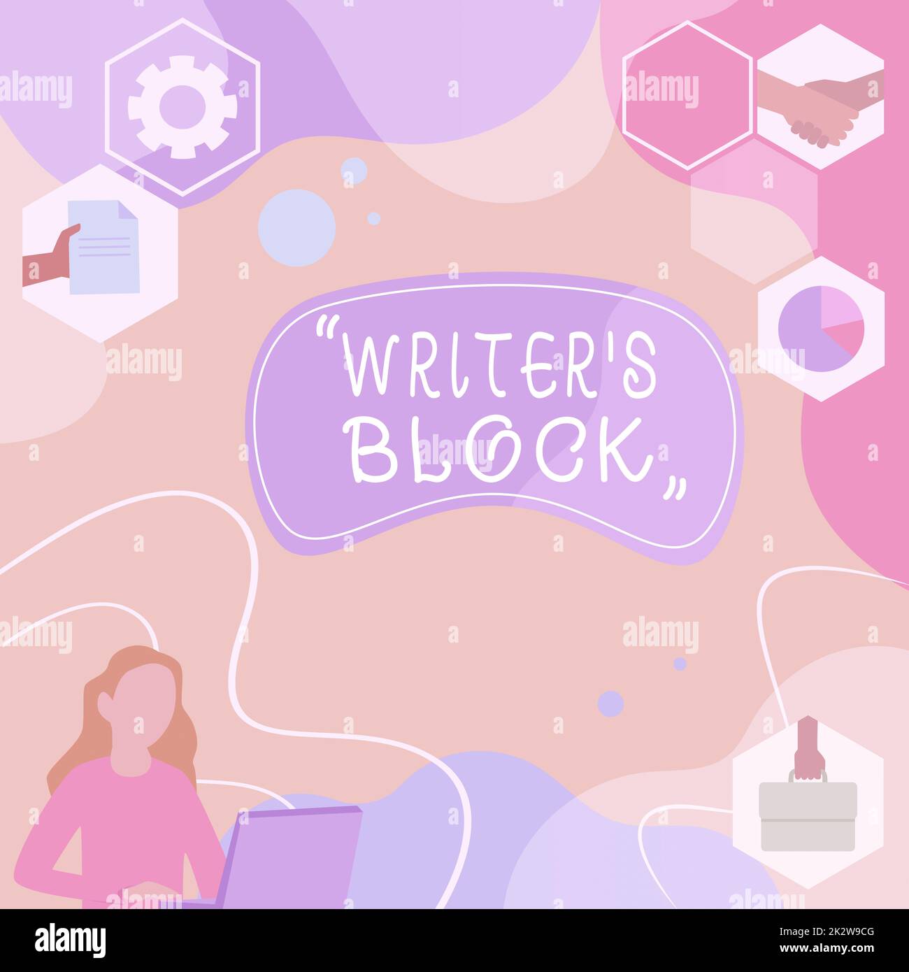 Writing Displaying Text Writer S Block Business Overview Condition Of Being Unable To Think Of