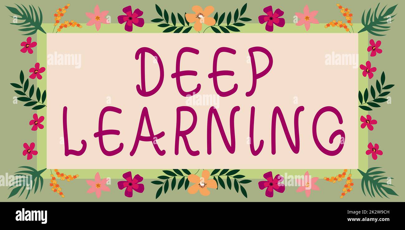 Text sign showing Deep Learning. Business approach Hierarchical ...
