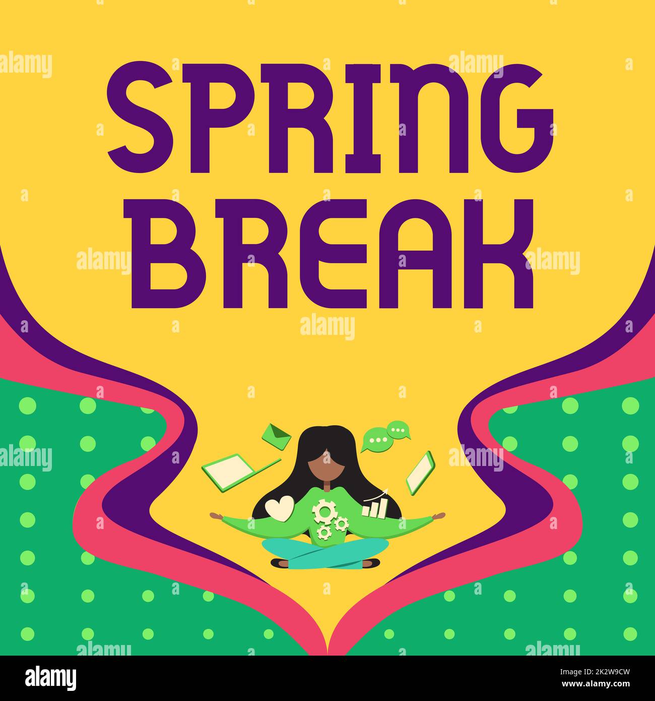 Inspiration showing sign Spring Break. Business approach Vacation ...