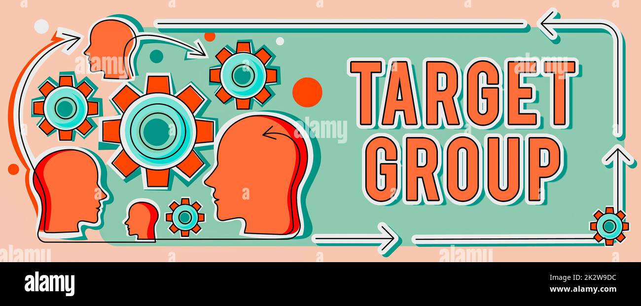 Writing displaying text Target Group. Word Written on Particular ...