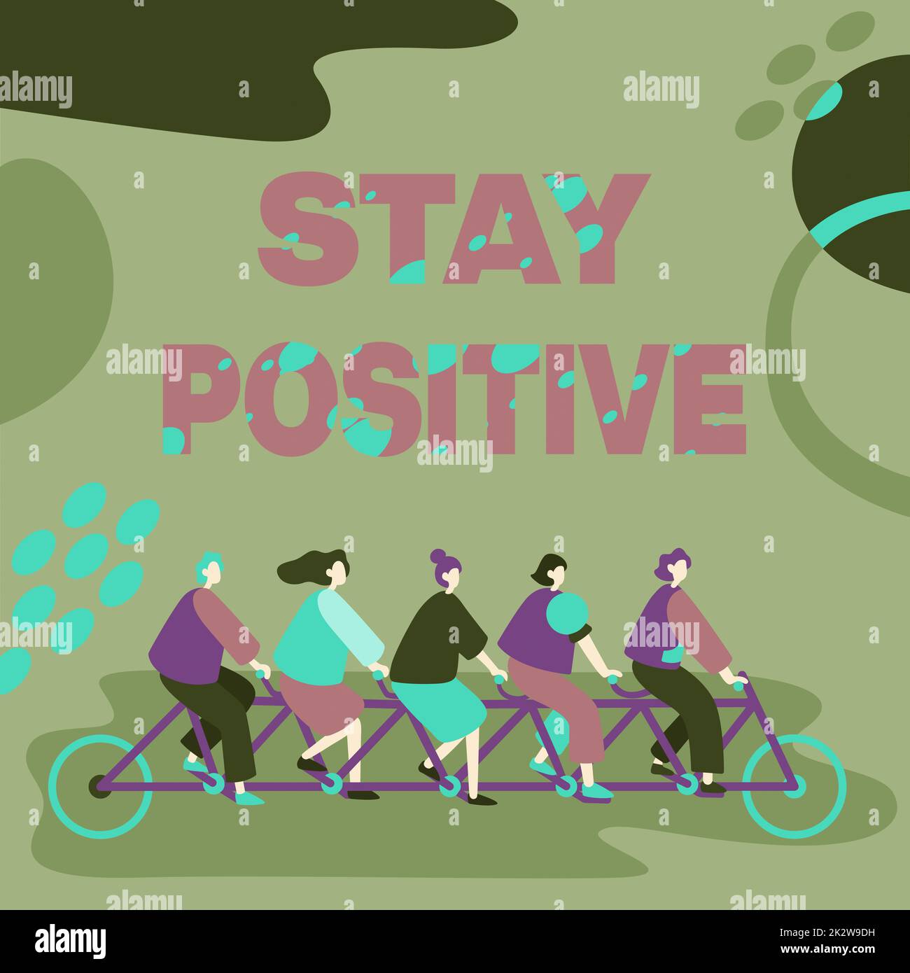 Inspiration showing sign Stay Positive. Internet Concept Engage in ...