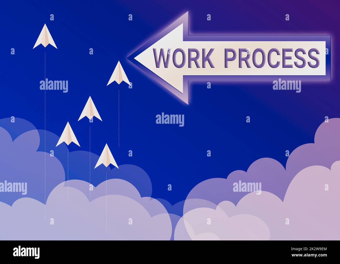 Text caption presenting Work Process. Conceptual photo Standard ...