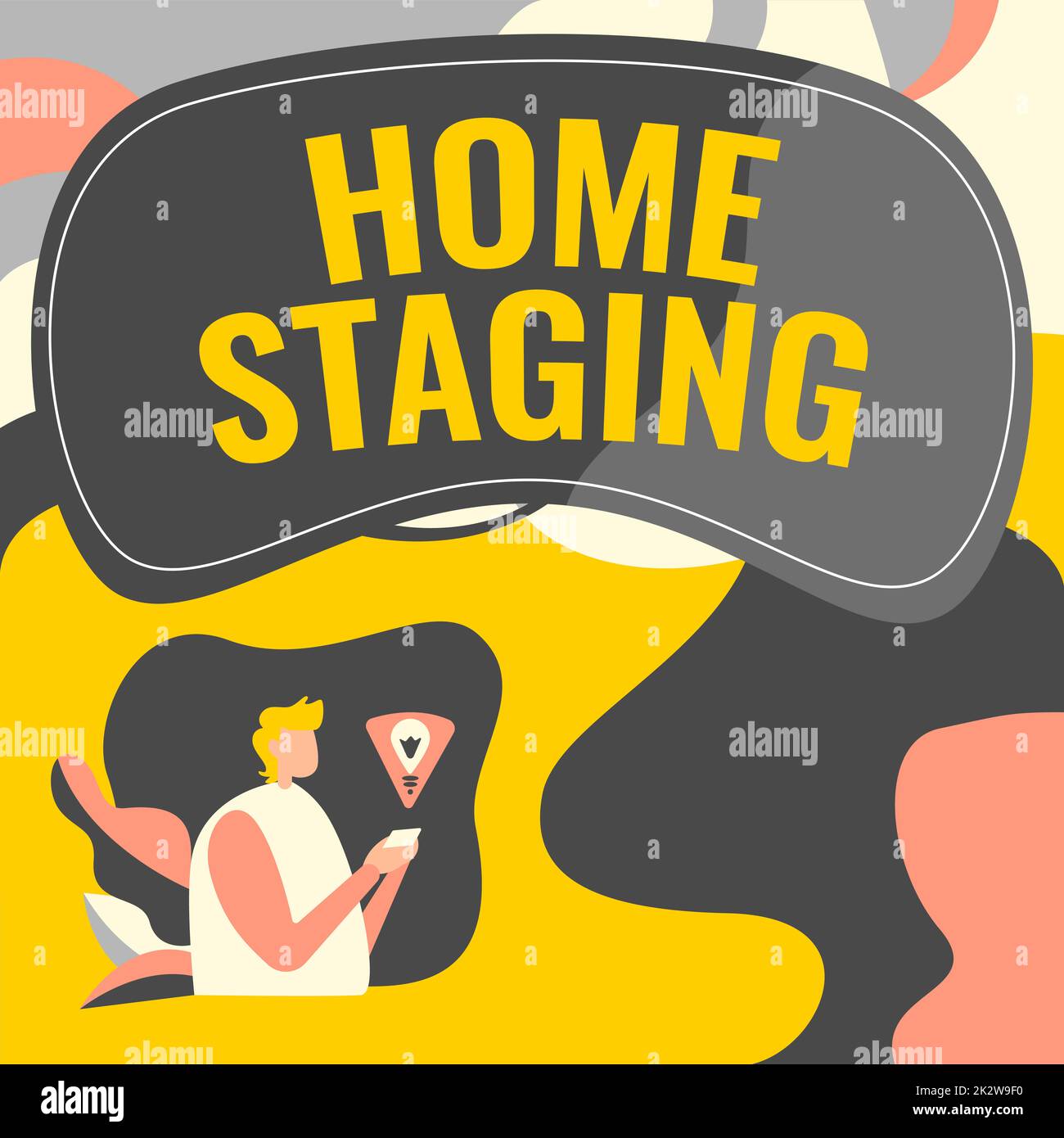 Hand writing sign Home Staging. Concept meaning Act of preparing a ...