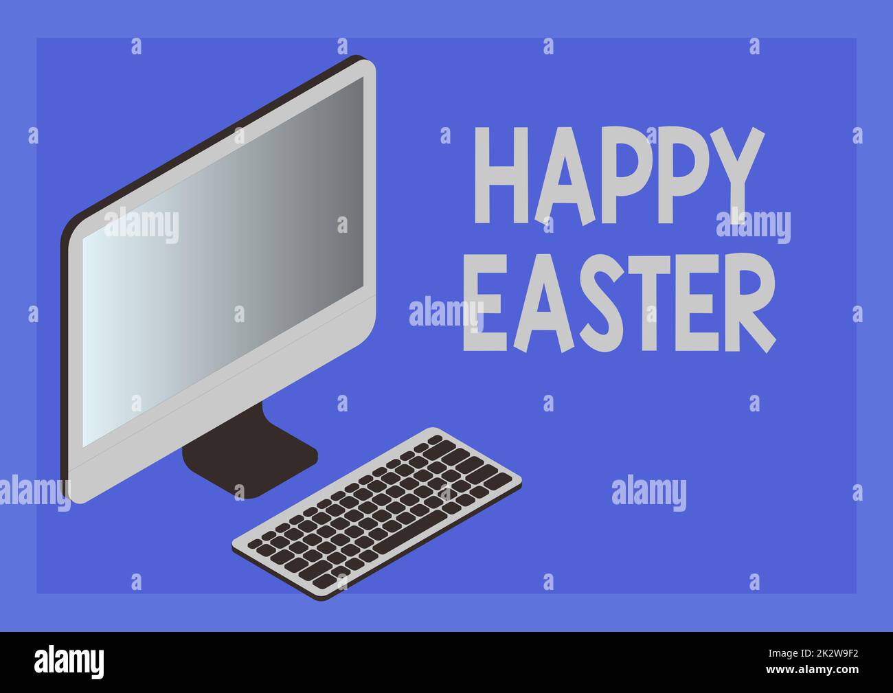 Sign displaying Happy Easter. Word Written on Christian feast ...