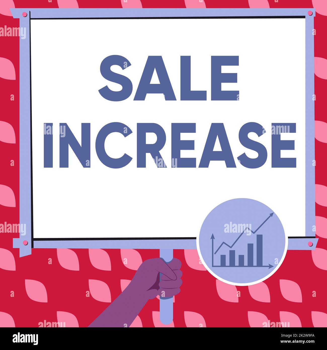 Text sign showing Sale Increase. Business concept Average Sales Volume ...