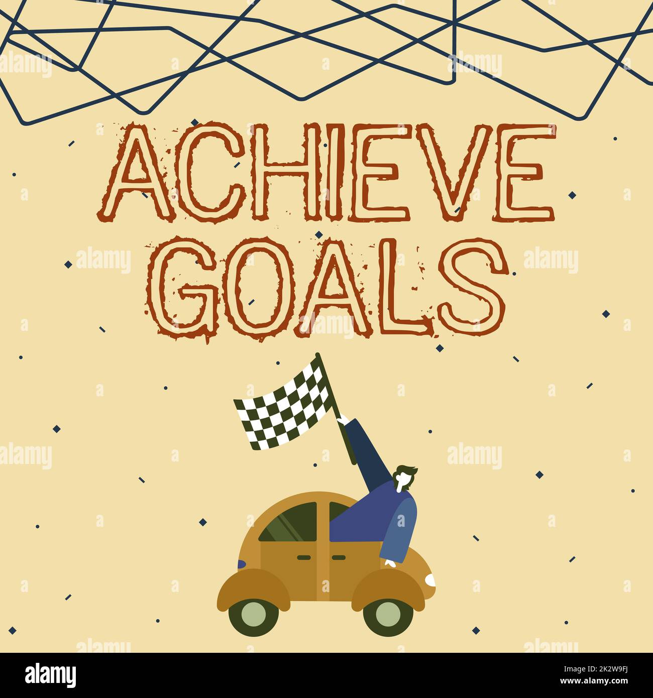 Text showing inspiration Achieve Goals. Business showcase Results ...