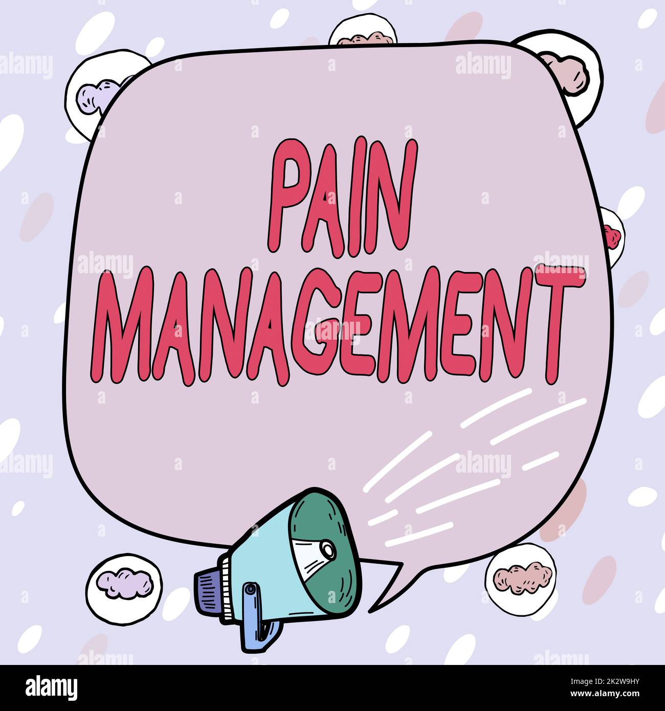 Inspiration showing sign Pain Management. Word Written on a branch of ...