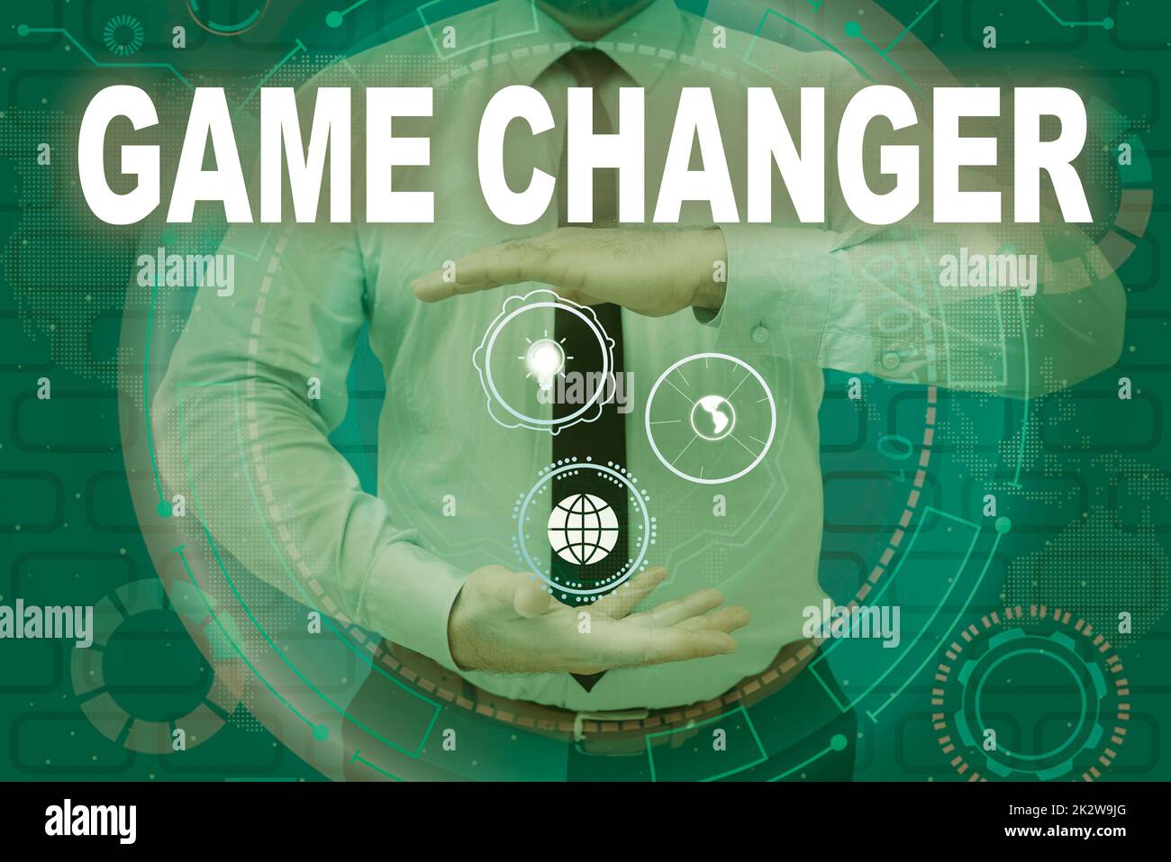 Businessman showing influencer concept hi-res stock photography and ...