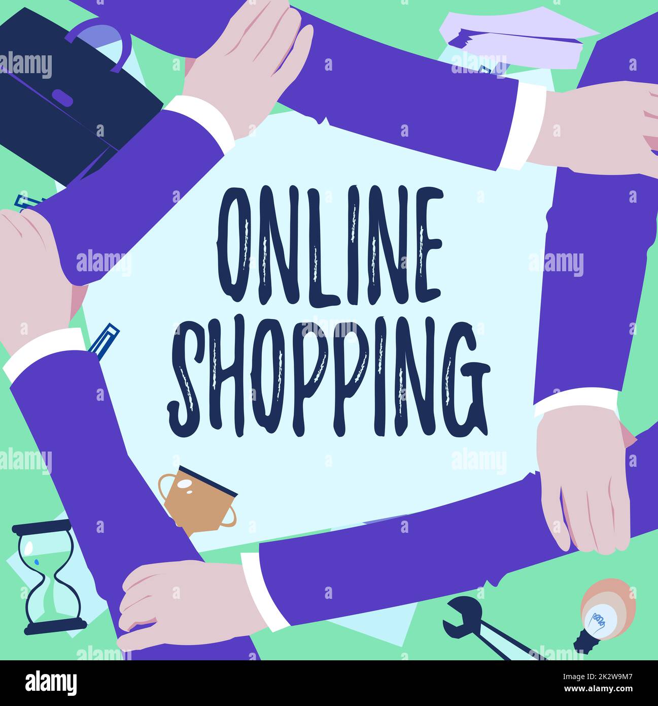 Inspiration showing sign Online Shopping. Word for allows consumers to ...