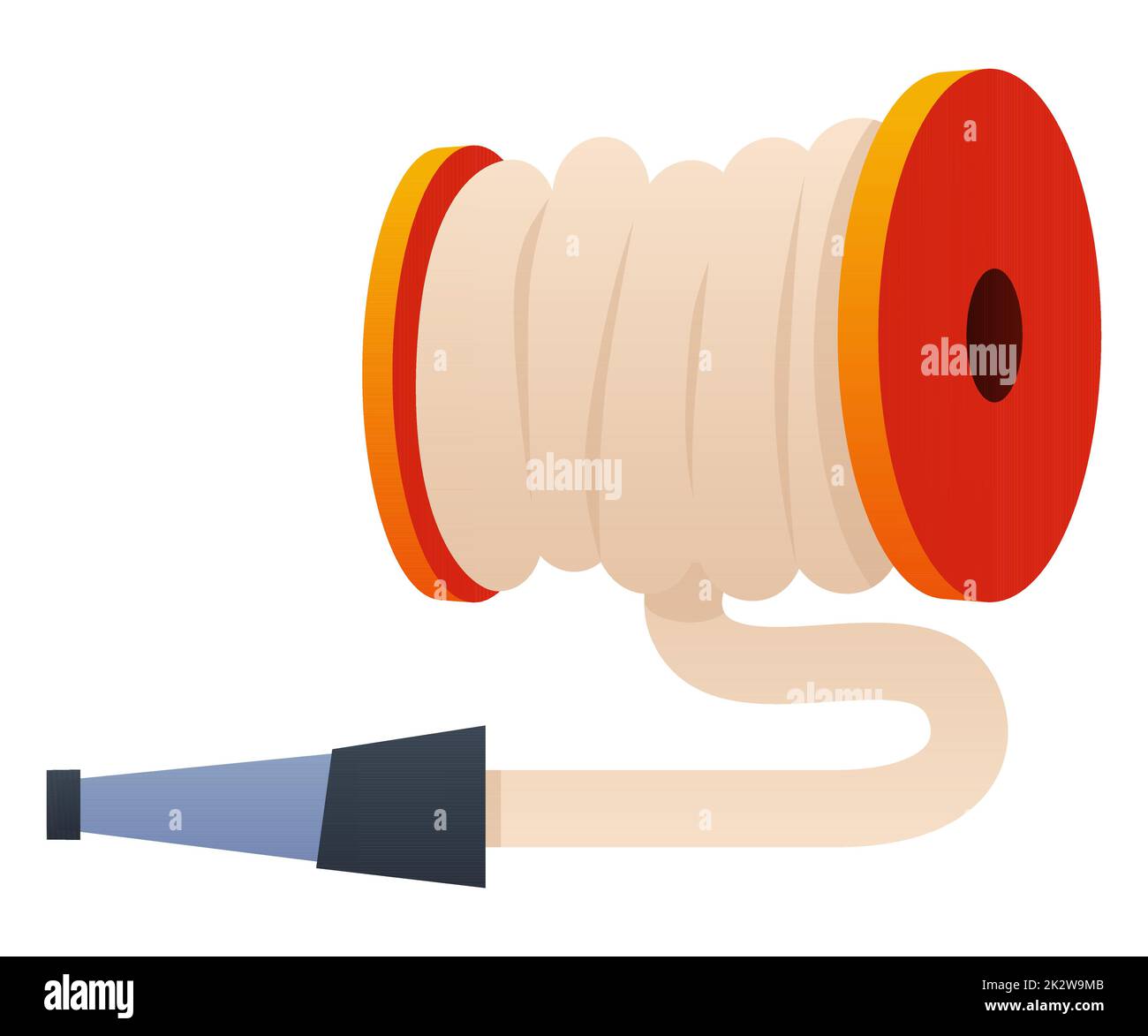 Fire hose - modern flat design style single isolated image Stock Vector ...