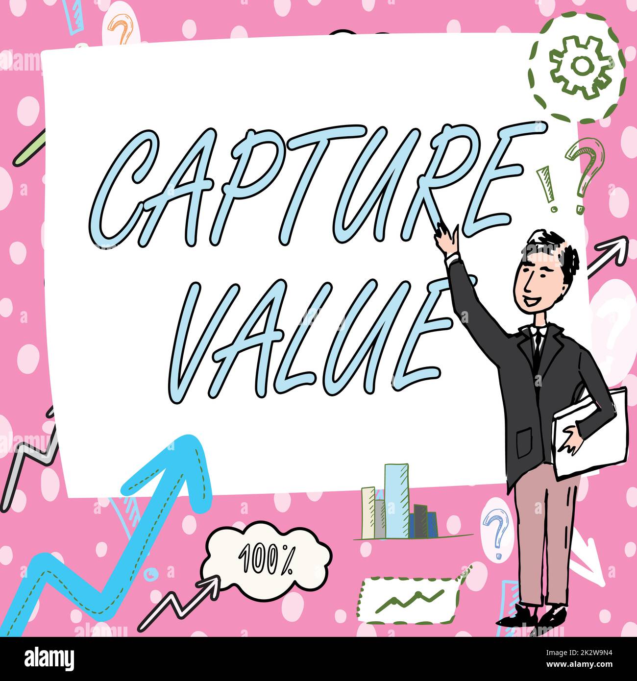 Hand writing sign Capture Value. Word for Customer Relationship Satisfy ...