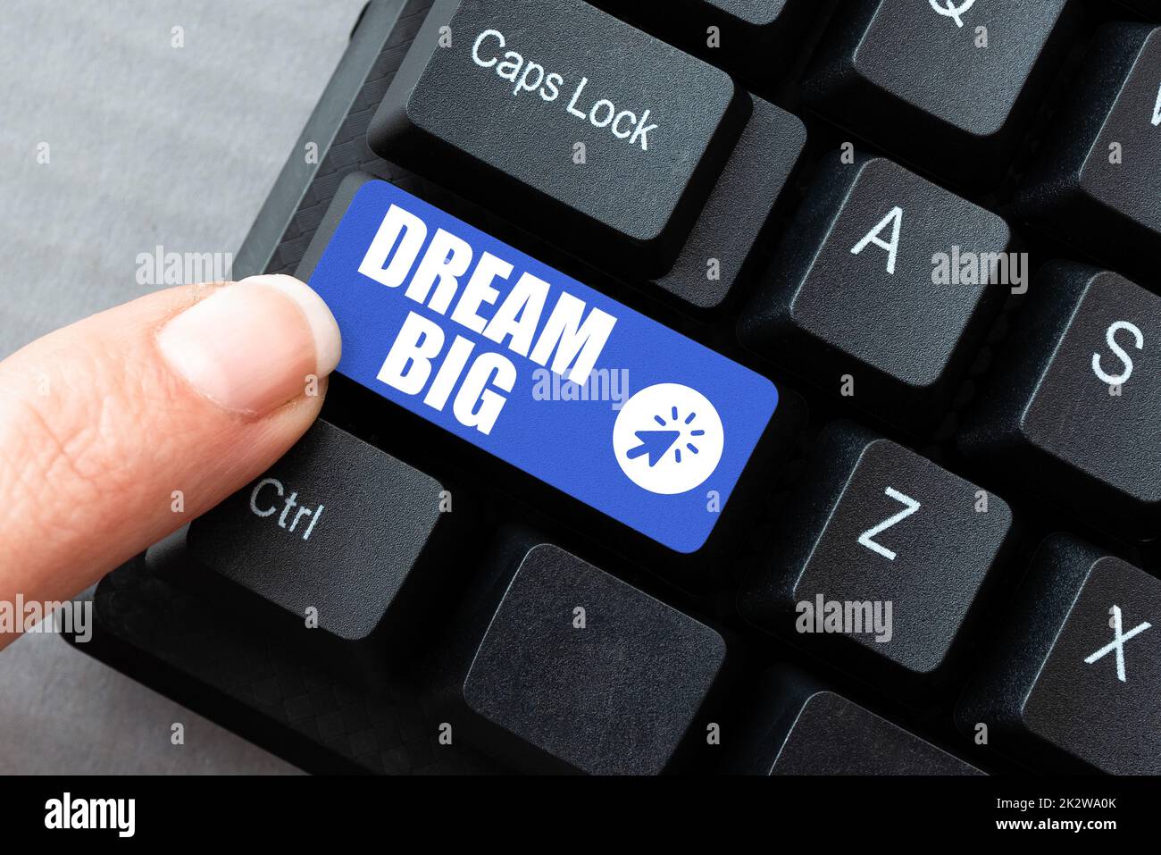 Sign displaying Dream Big. Business idea To think of something high ...