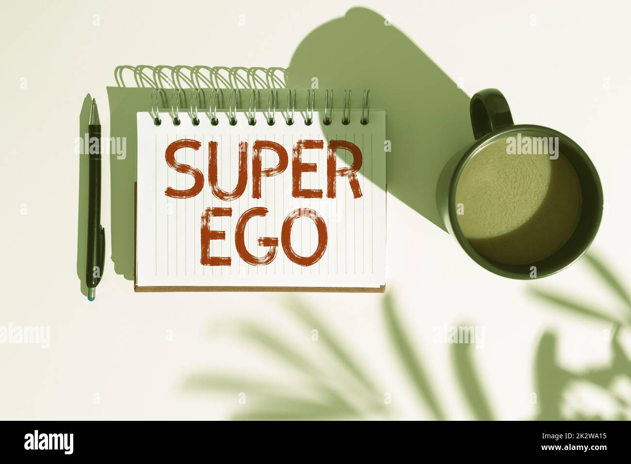 Inspiration showing sign Super Ego. Word Written on The I or self of ...
