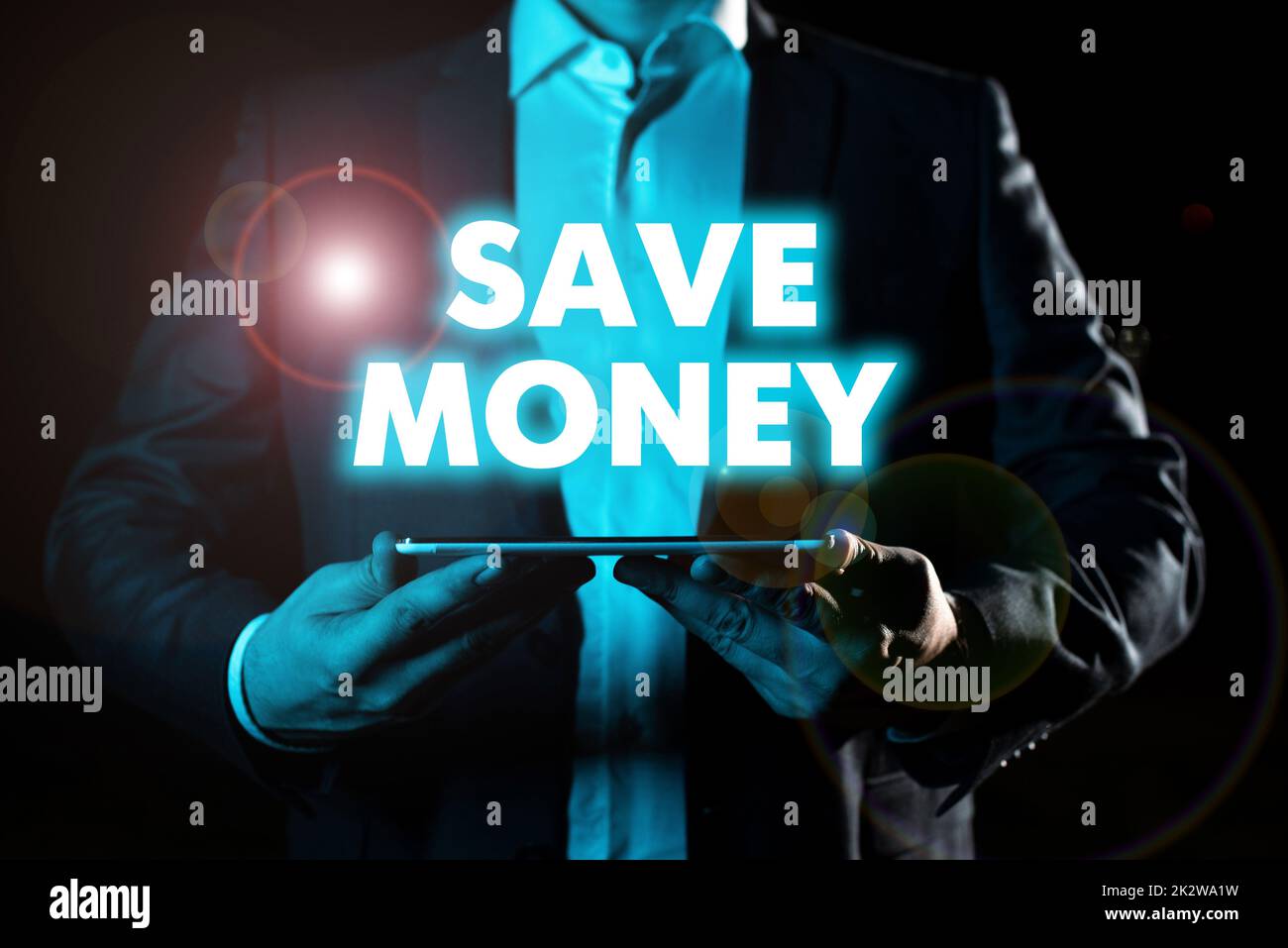 Text caption presenting Save Money. Business showcase store some of ...