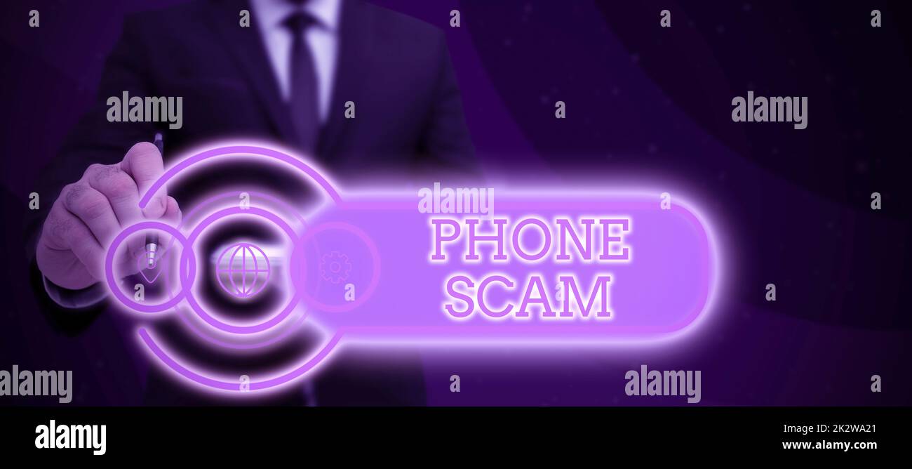 Handwriting text Phone Scam. Business idea getting unwanted calls to ...