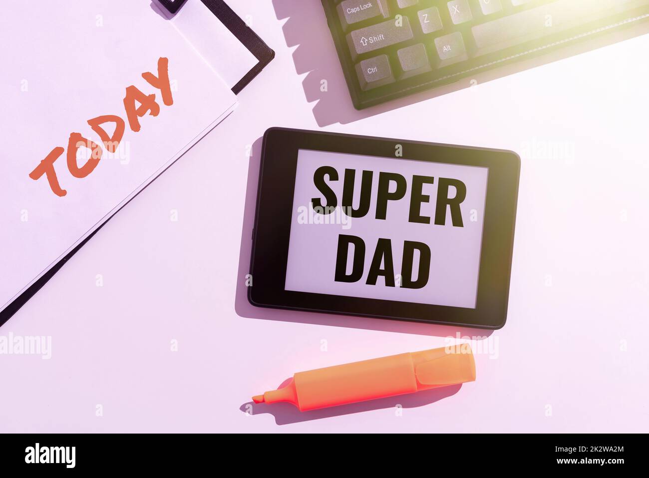 Super dad text in hi-res stock photography and images - Alamy