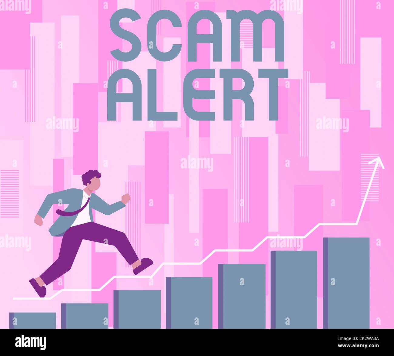 Text caption presenting Scam Alert. Business showcase warning someone ...