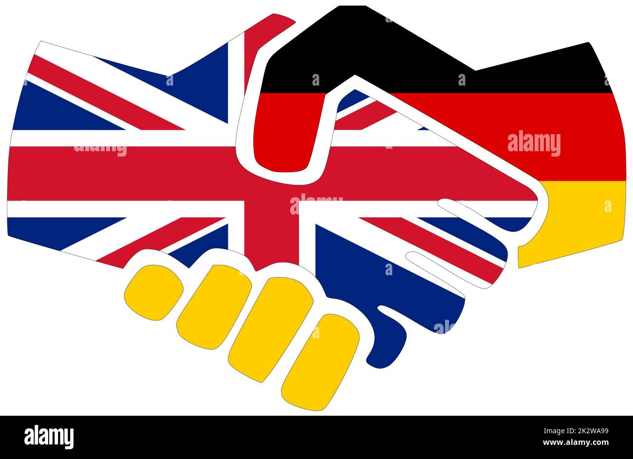 UK - Germany : Handshake, symbol of agreement or friendship Stock Photo ...